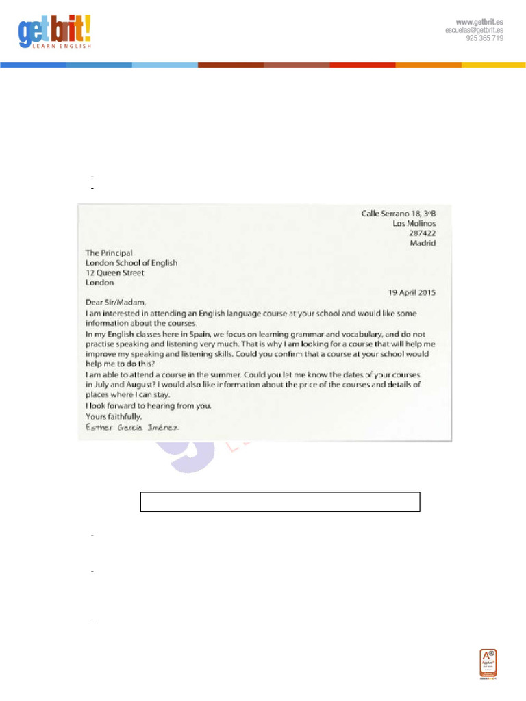 Formal Letter Writing Guidelines | PDF