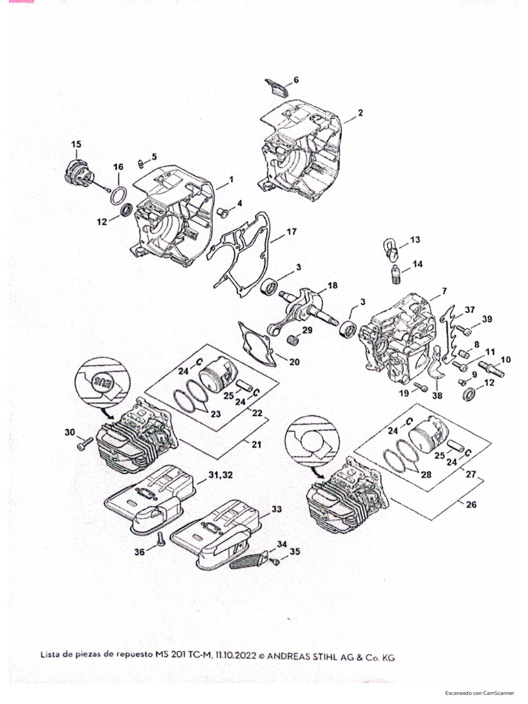 Despiece Stihl Ms 201tc-m | PDF