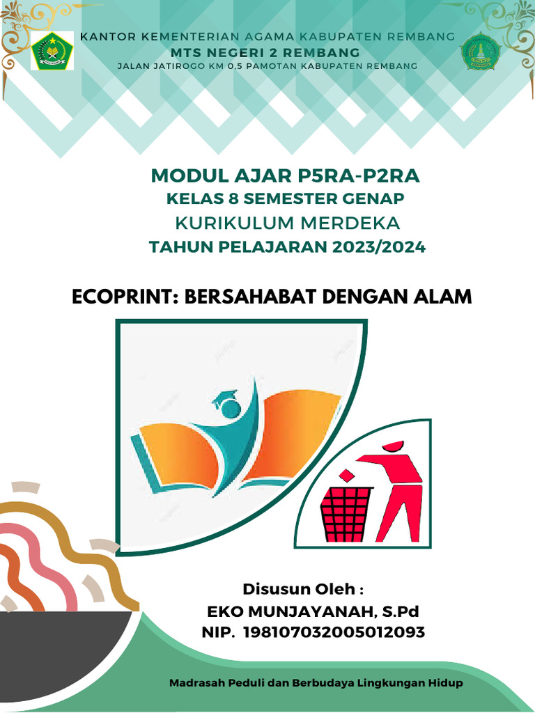 Modul Ajar P5RA Ecoprint | PDF