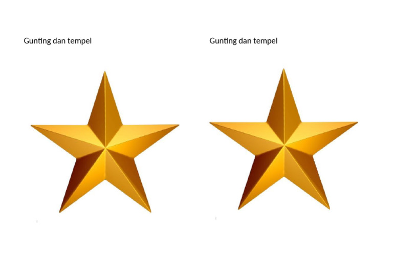 Gunting Dan Tempel Gambar Bintang | PDF
