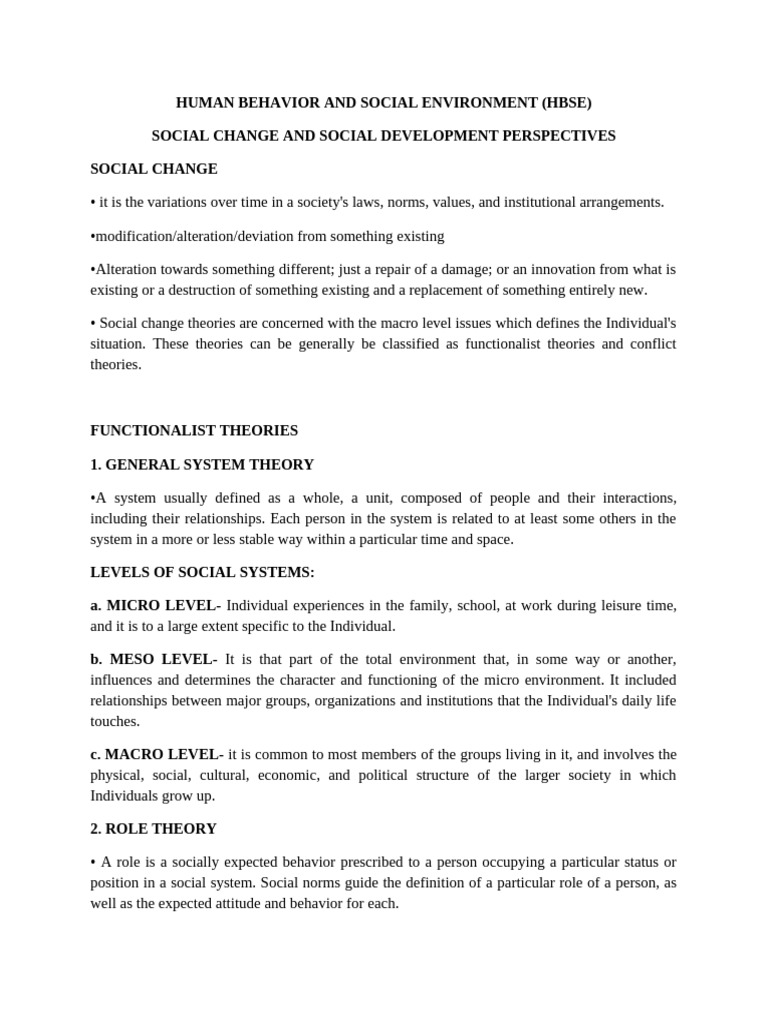 6 Hbse Social Change Social Development Perspectives | PDF