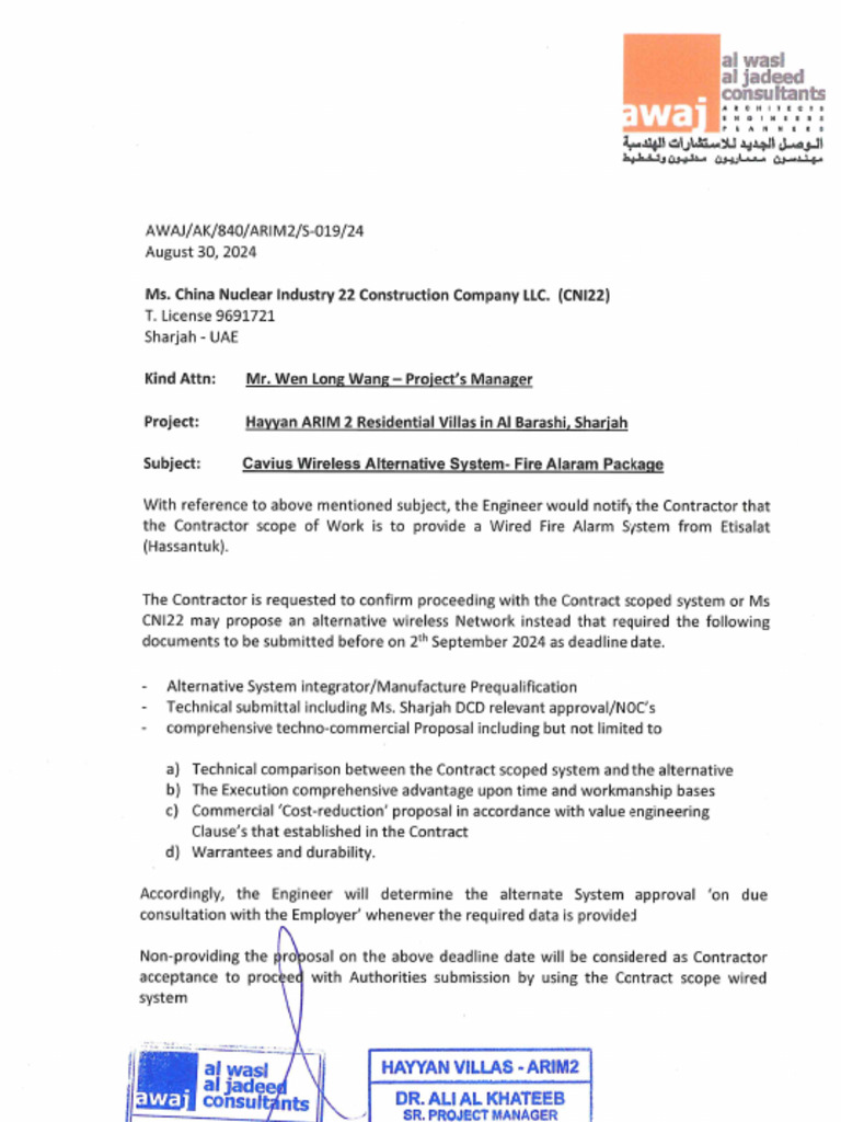 AWAJ-AK-840-ARIM2 - S-019-24-Cavius Wireless Alternative System - Fire ...