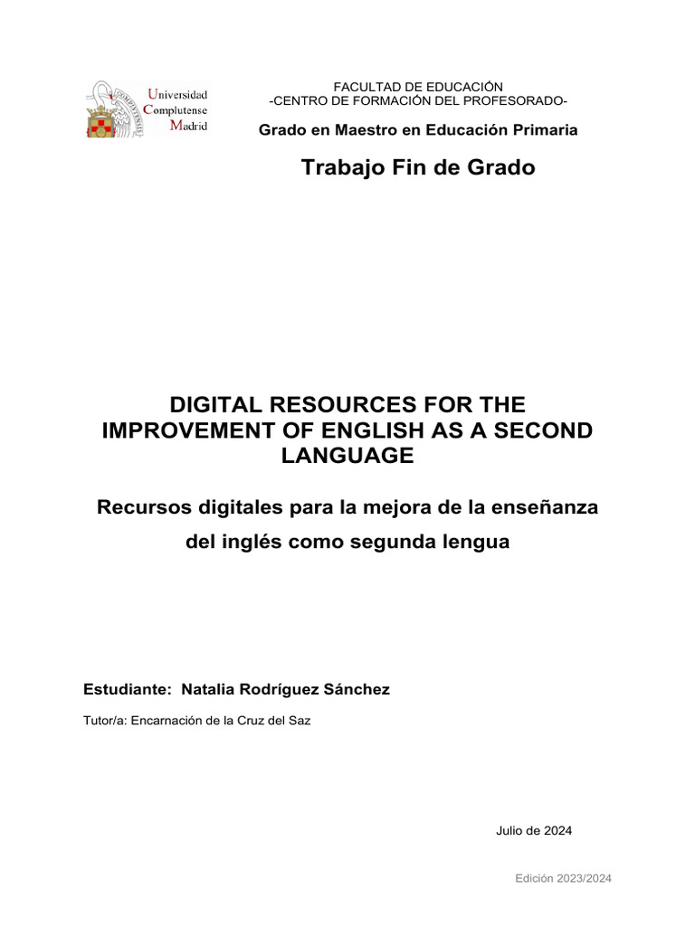 TFG Final Sin Corregir | PDF