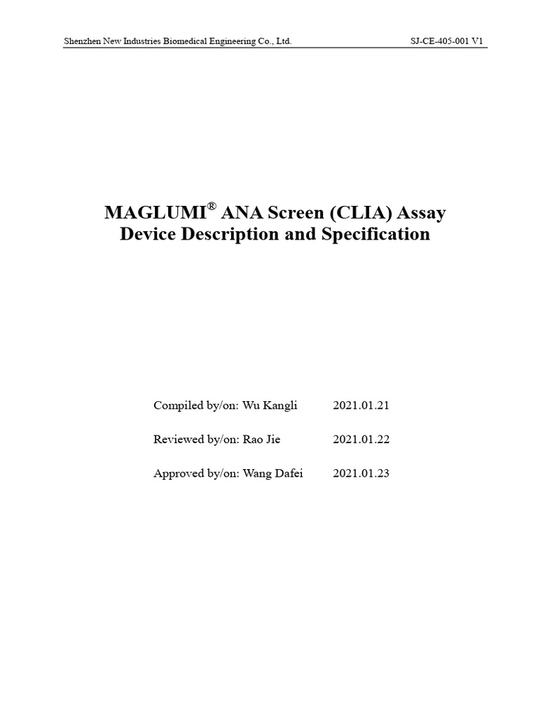 Ana Test | PDF