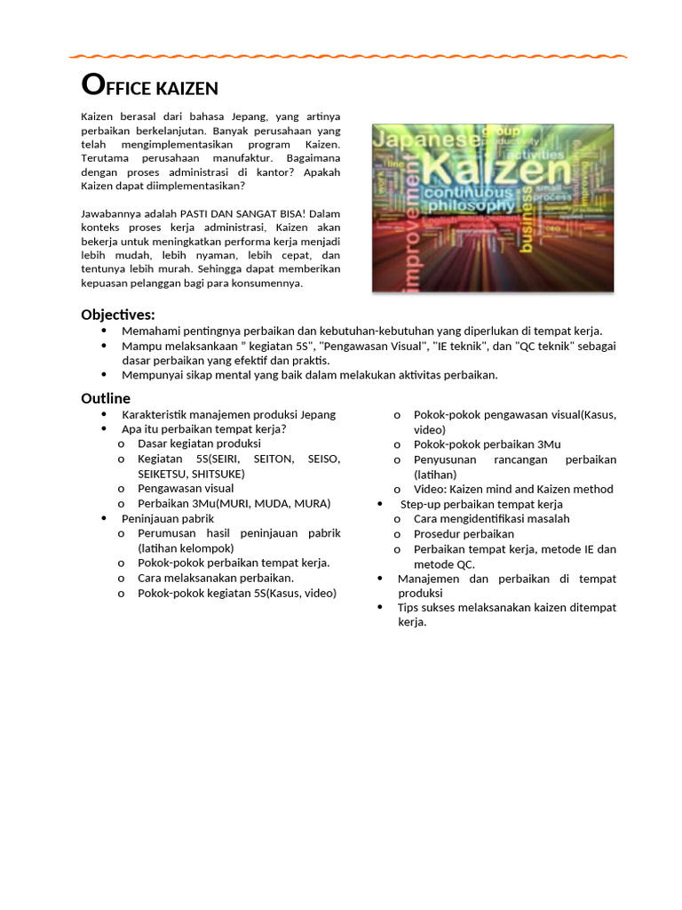 Office Kaizen | PDF | Lean Manufacturing