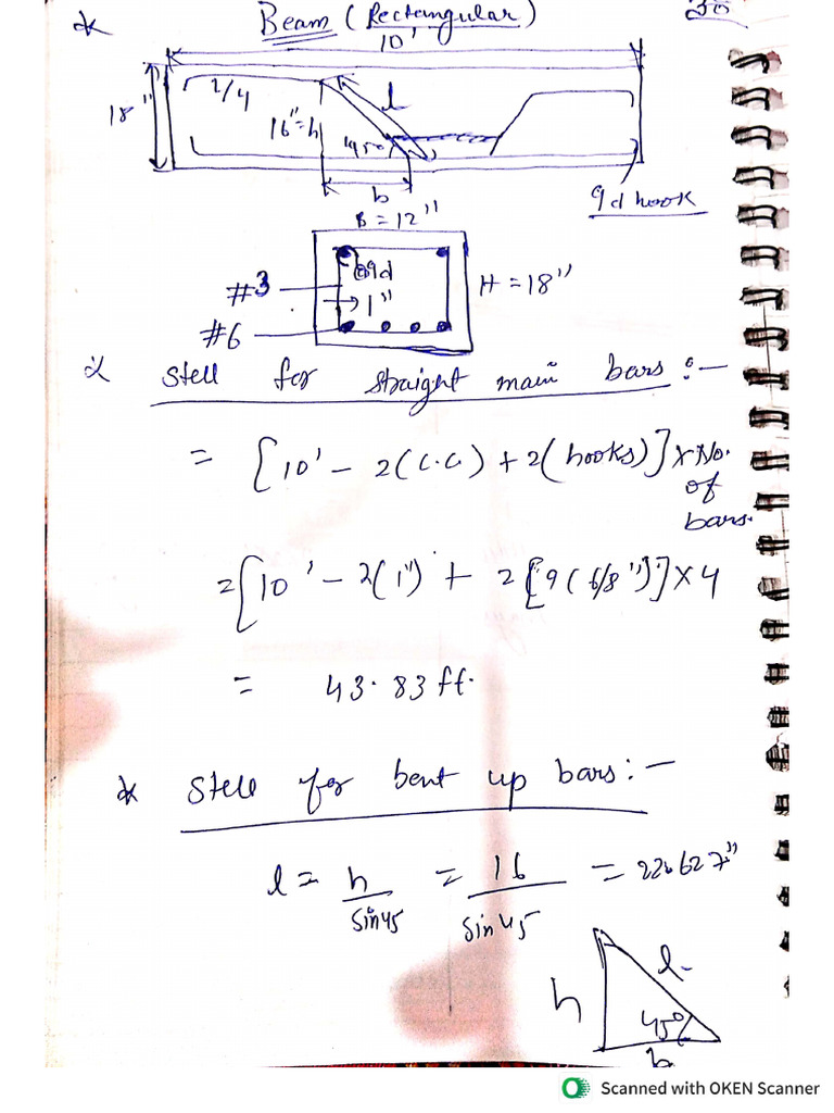 BBS - Rectangular Beam | PDF