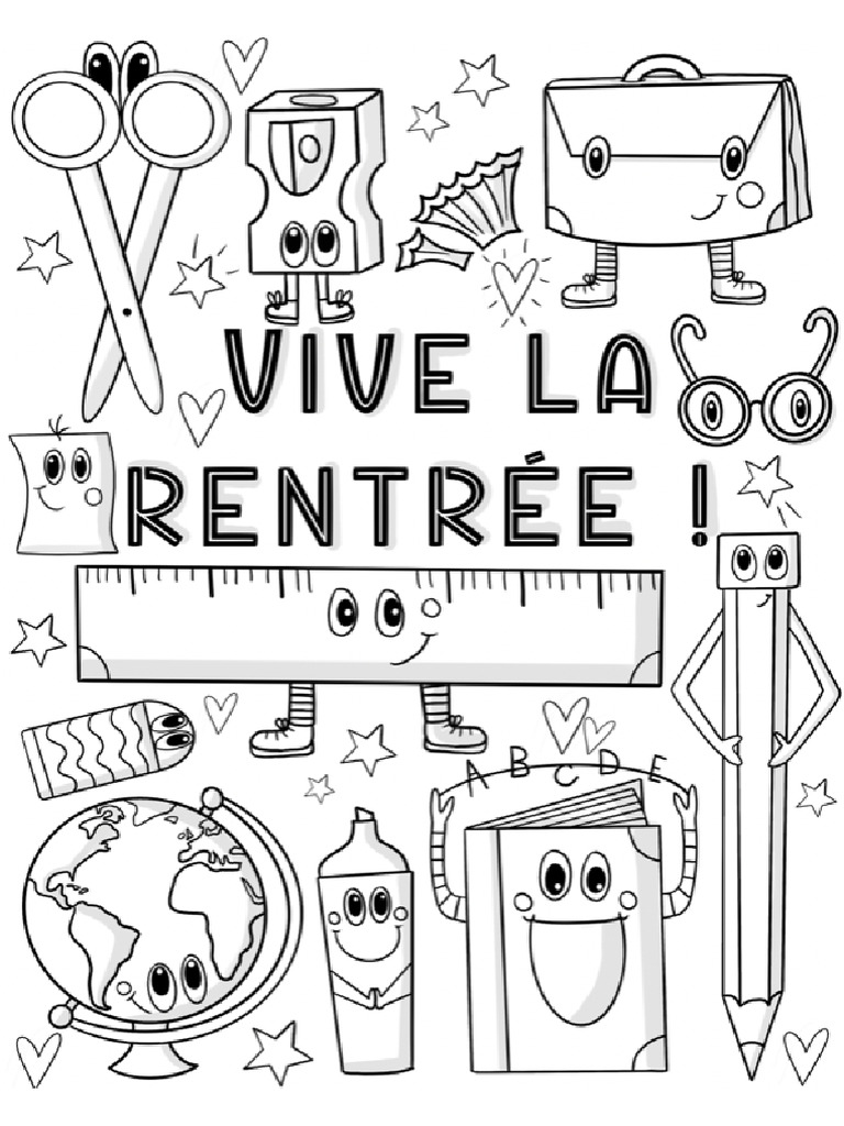 Coloriage Rentrée | PDF