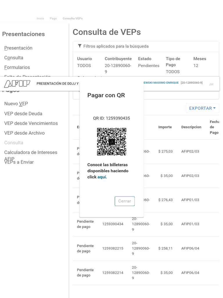Consulta de Veps: Presentaciones | PDF