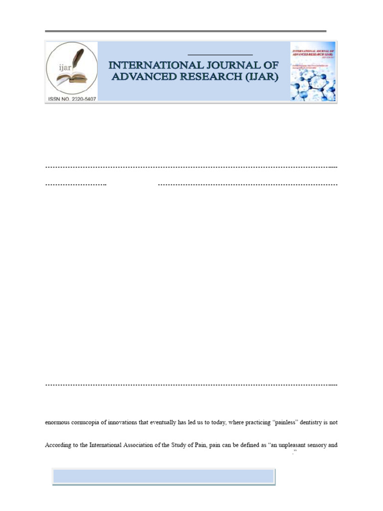Efficiency of Transcutaneous Electrical Nerve Stimulation and Piroxicam ...