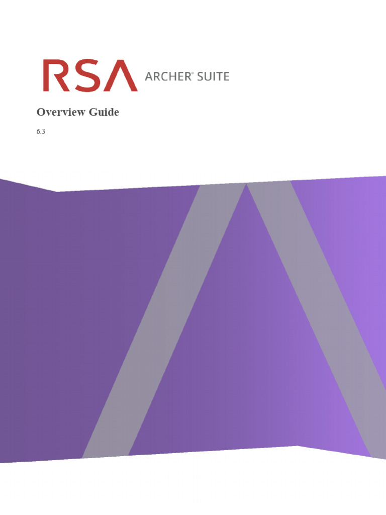 RSA Archer 6.3 Overview Guide | PDF