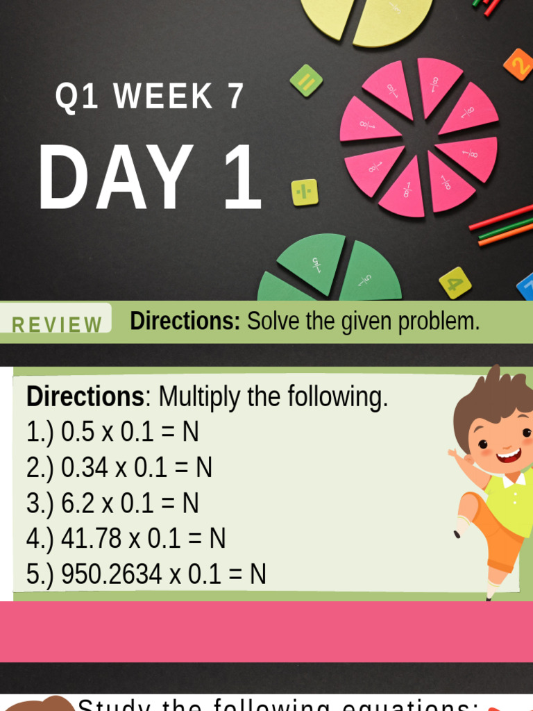 G6Q1 Week 7 Math | PDF