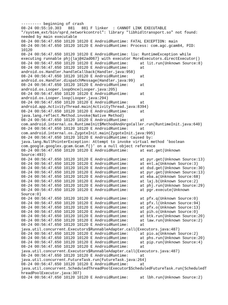Standby Android Log 2024 0824 172235 | PDF