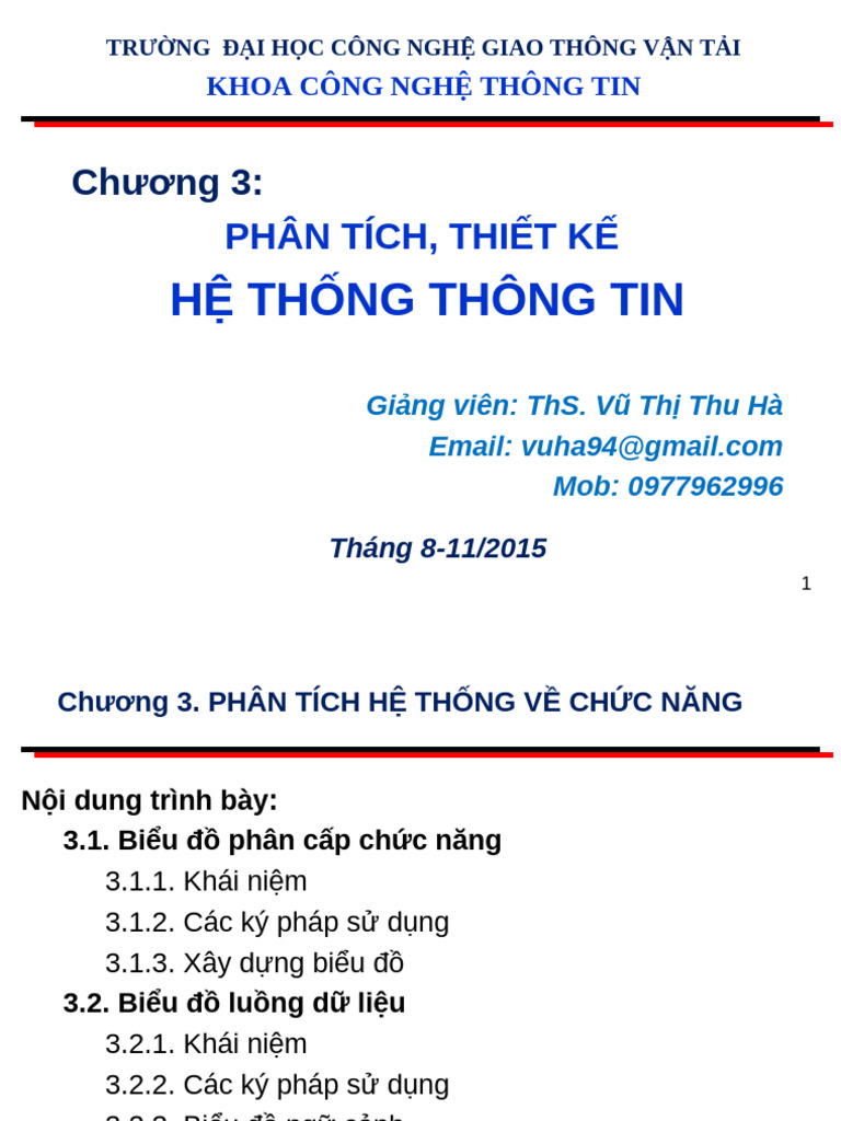Bai-Giang - PTTK-HTTT - Ch3-Ch4 | PDF | Vietnam | Finance & Money Management