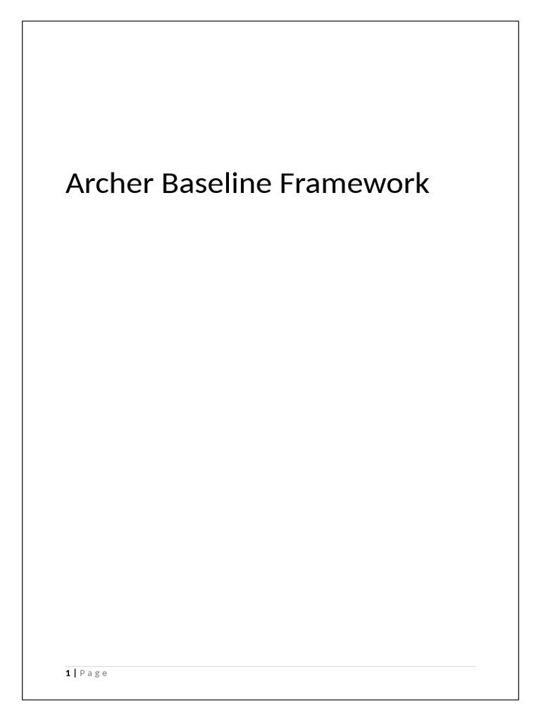 Archer Baseline | PDF