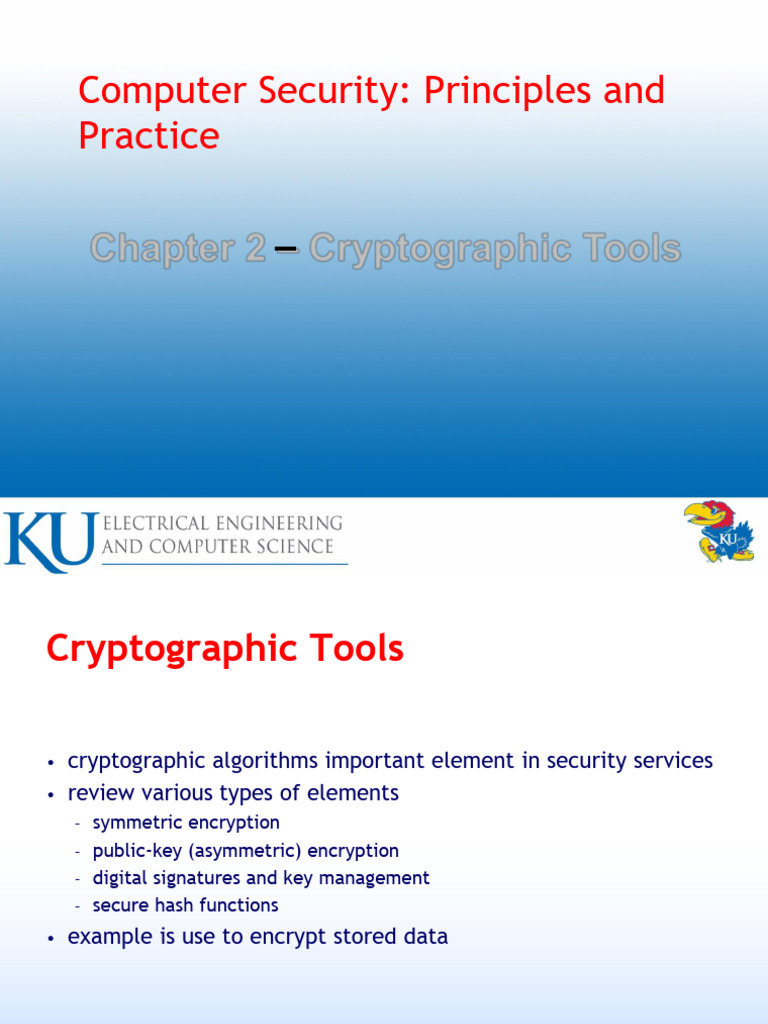 Ch02 (Cryptographic Tools) | PDF