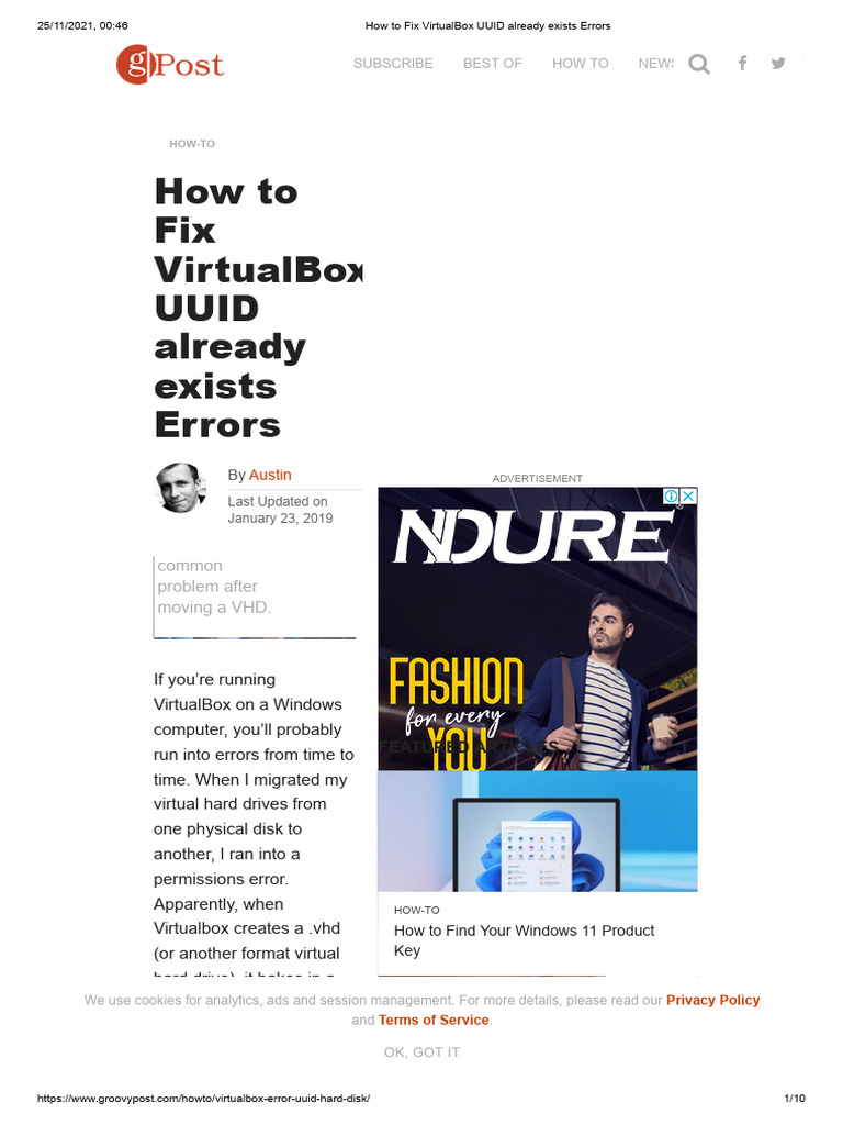 VirtualBox UUID | PDF