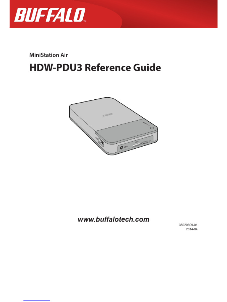 Manual Buffalo HD PDU3 MiniStation Air | PDF