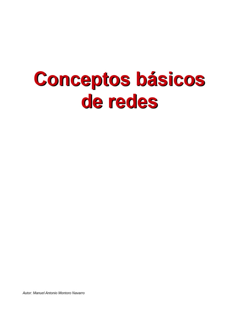 T1 - Conceptos Basicos de Redes | PDF