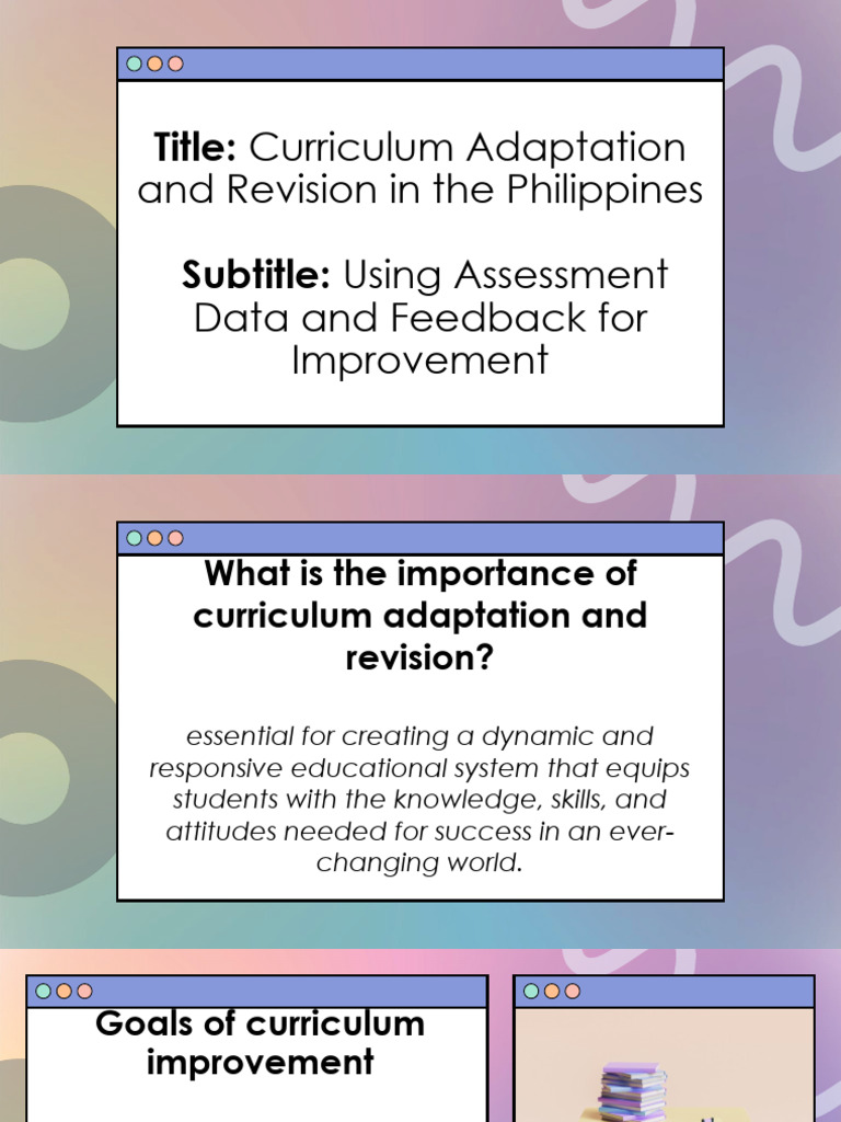 Curriculum Adaptation and Revision | PDF
