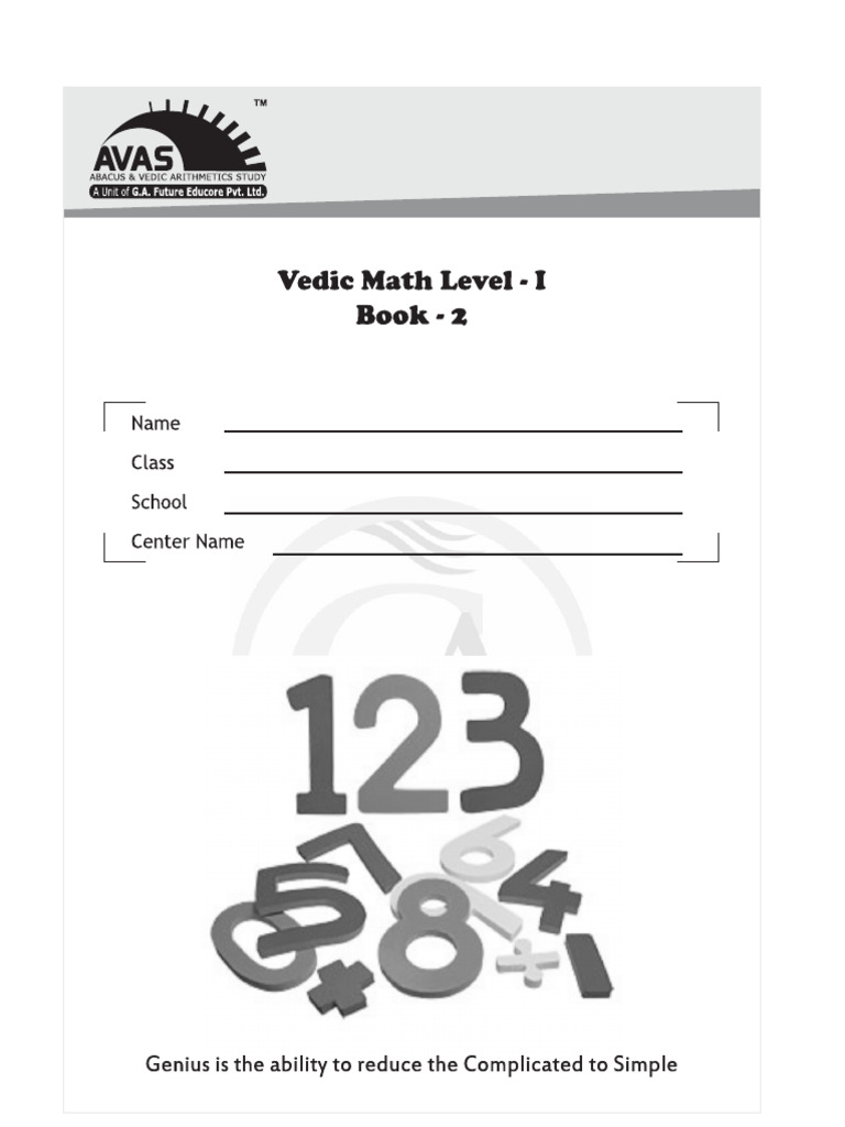 Vedic Maths Book 2 | PDF