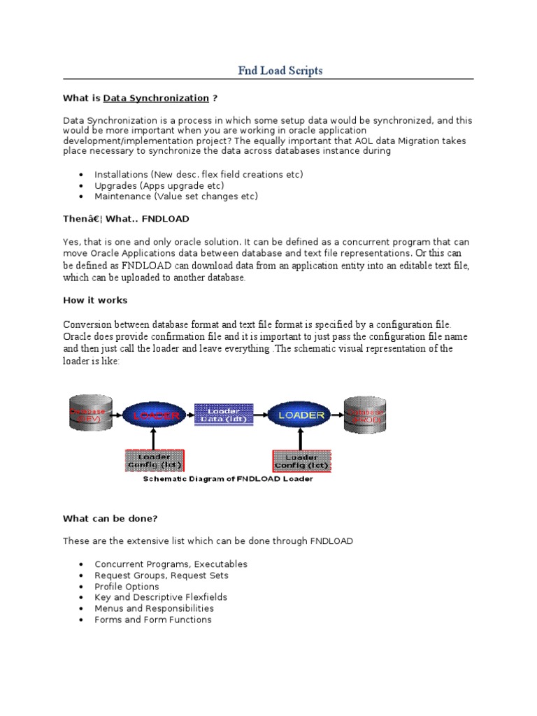 FND Load Scripts | PDF | Oracle Database | Computer File