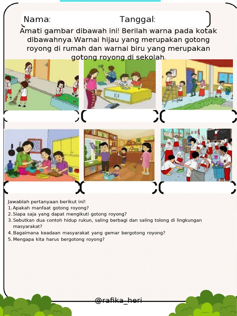 LKPD Gotong Royong 2 | PDF