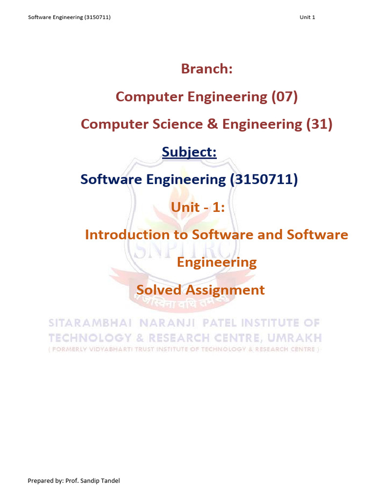 Chep 1 Se Solution | PDF