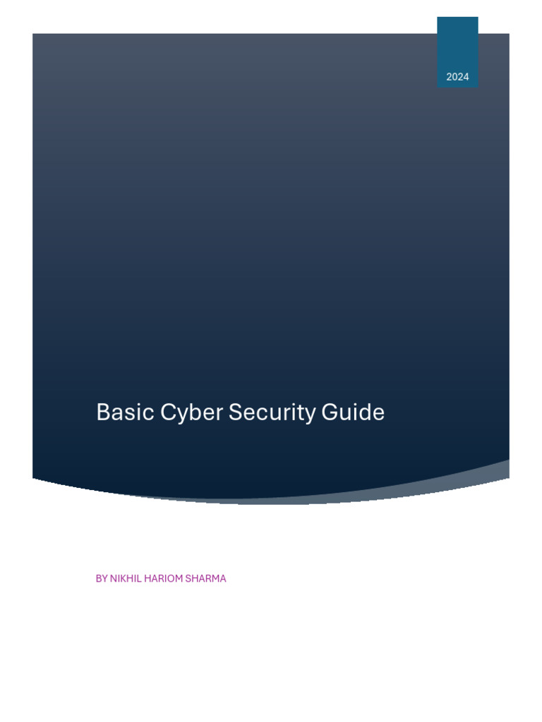 Basic Cibersecurity | PDF