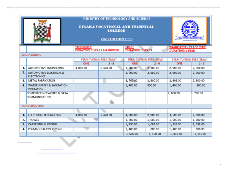 Tuition Fees 2023 | PDF