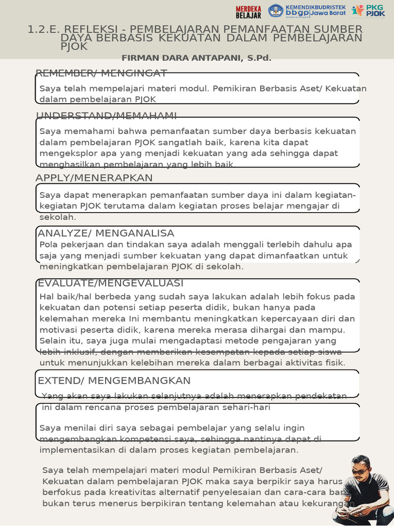 Salinan 1.2.e. Refleksi - Pembelajaran Pemanfaatan Sumber Daya Berbasis ...