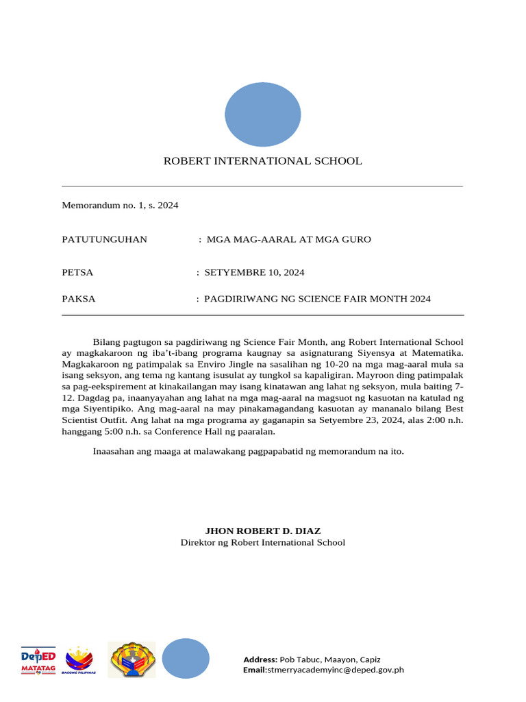 Memo-for-Performance-Output | PDF