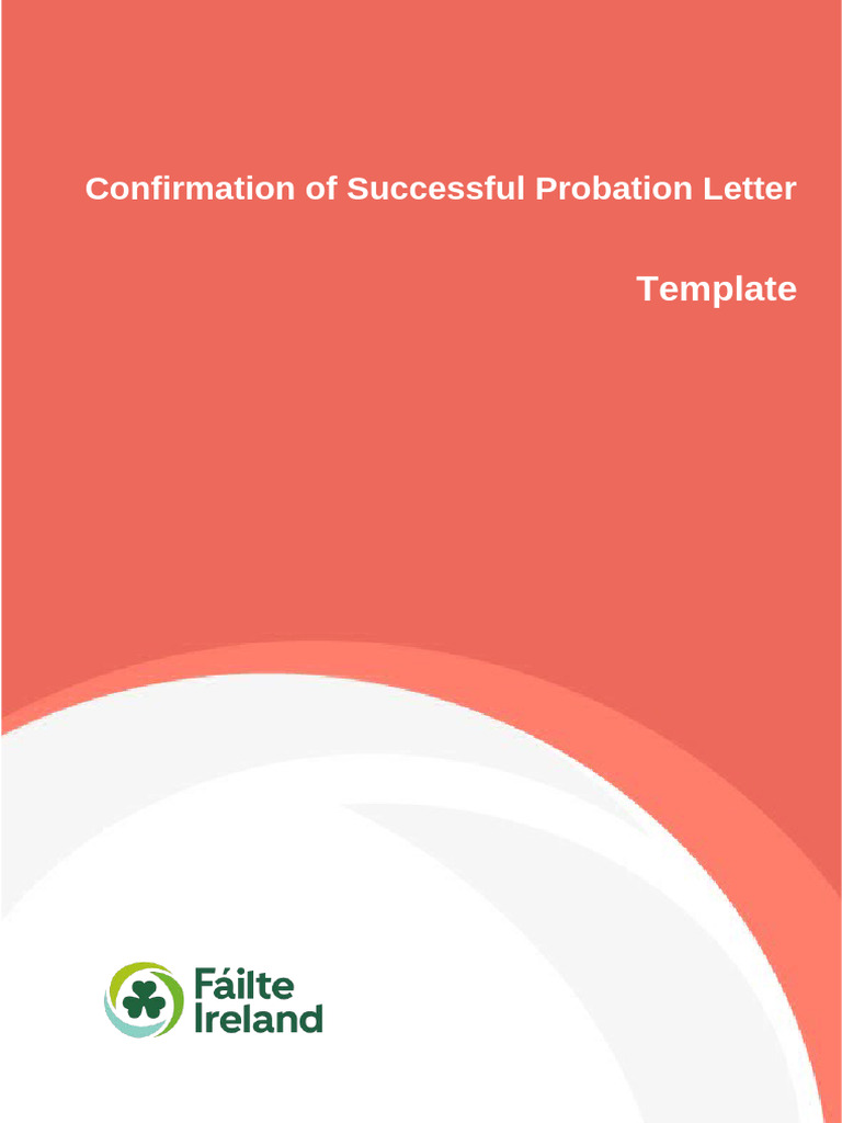 Confirmation of Successful Probation Letter Template 1 | PDF