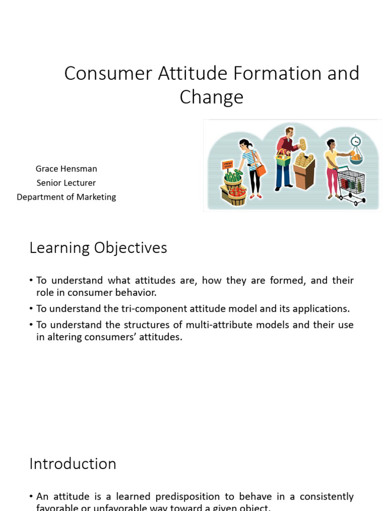 Consumer Attitude Formation Explained | PDF | Attitude (Psychology ...