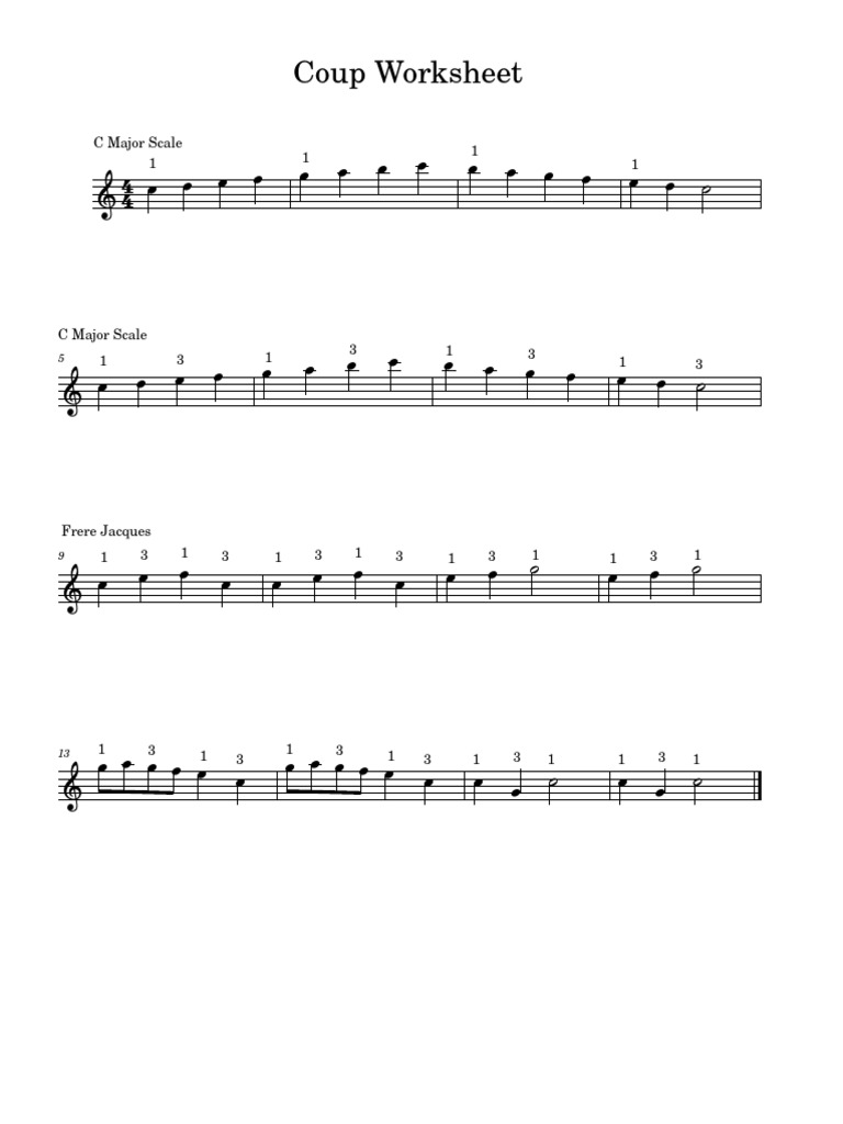 Coup Worksheet | PDF