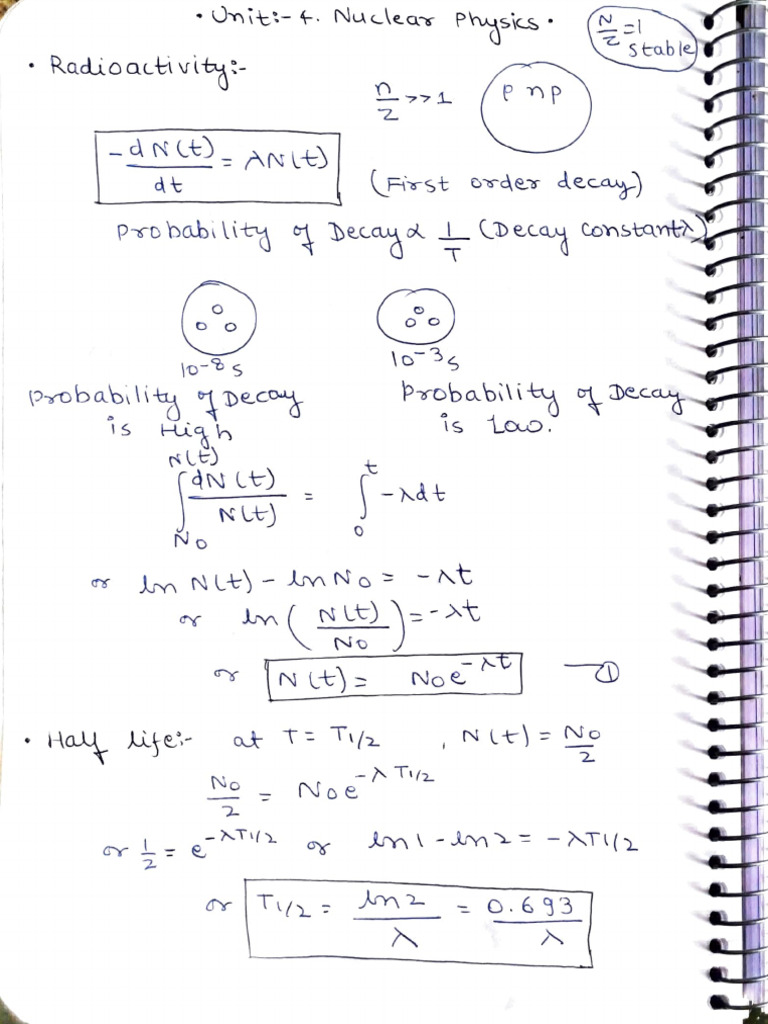 Nuclear Physics Notes by Dev | PDF
