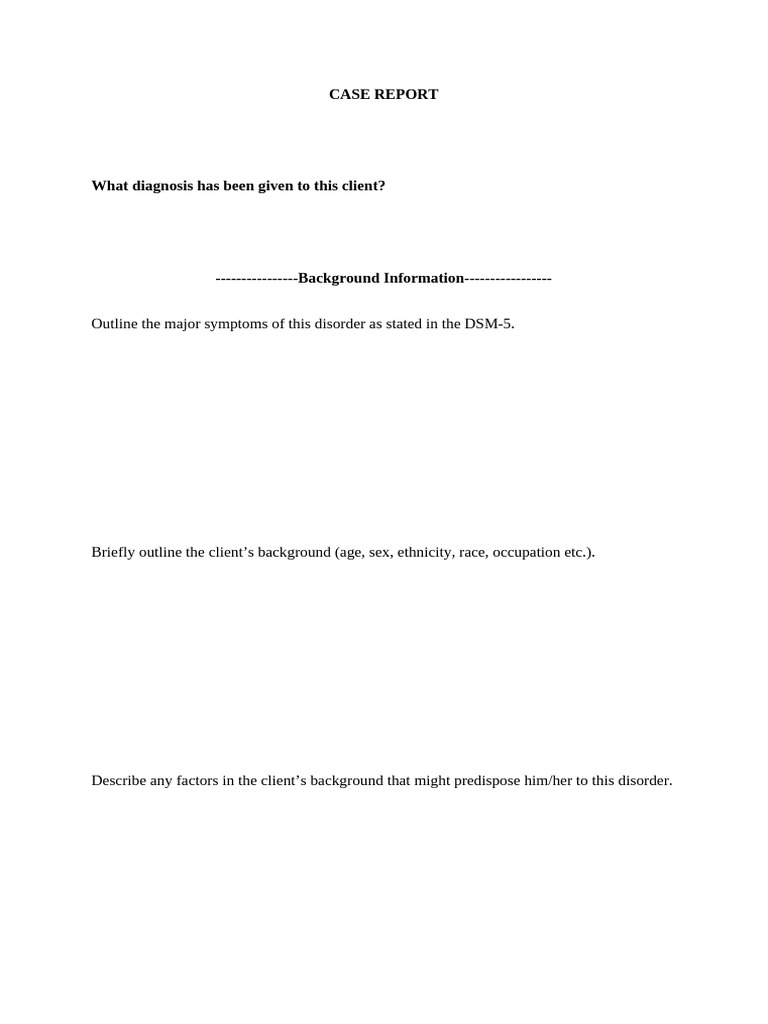 case report format | PDF