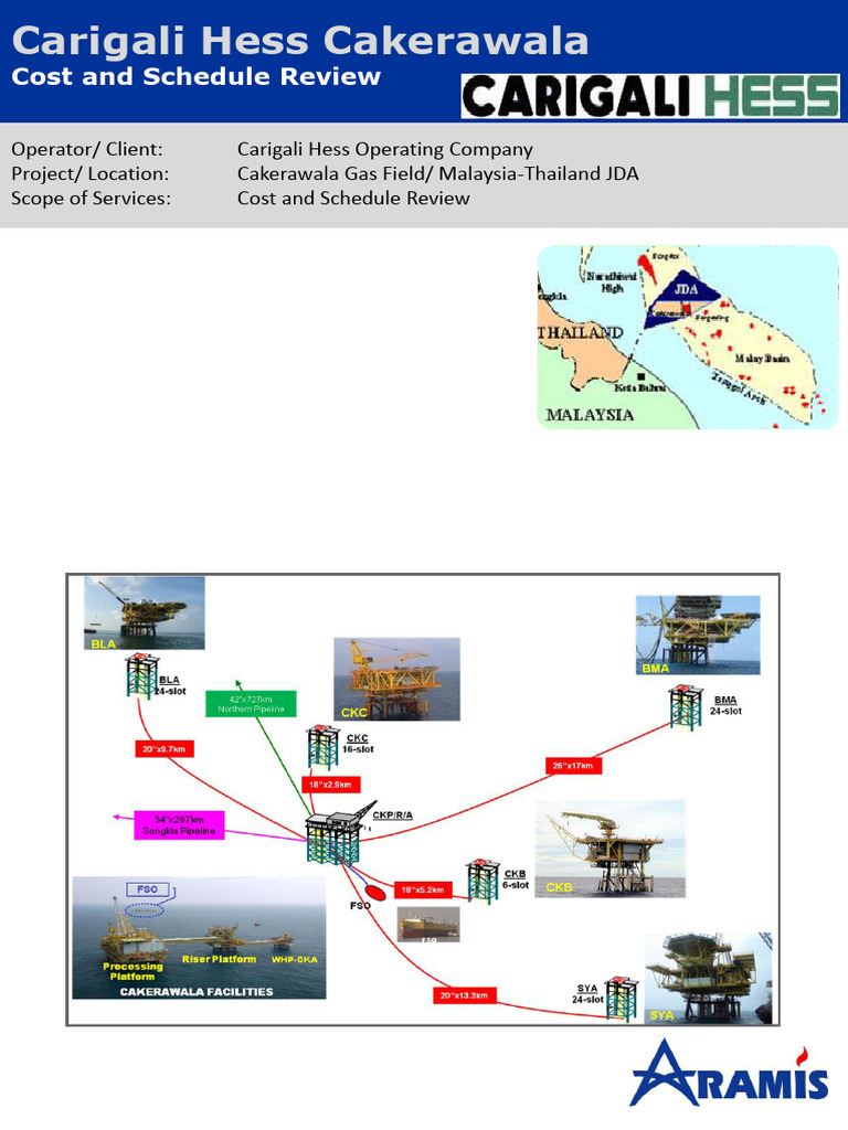 3 Carigali Hess Cakerawala Malaysia Thailand Cost Schedule Review | PDF