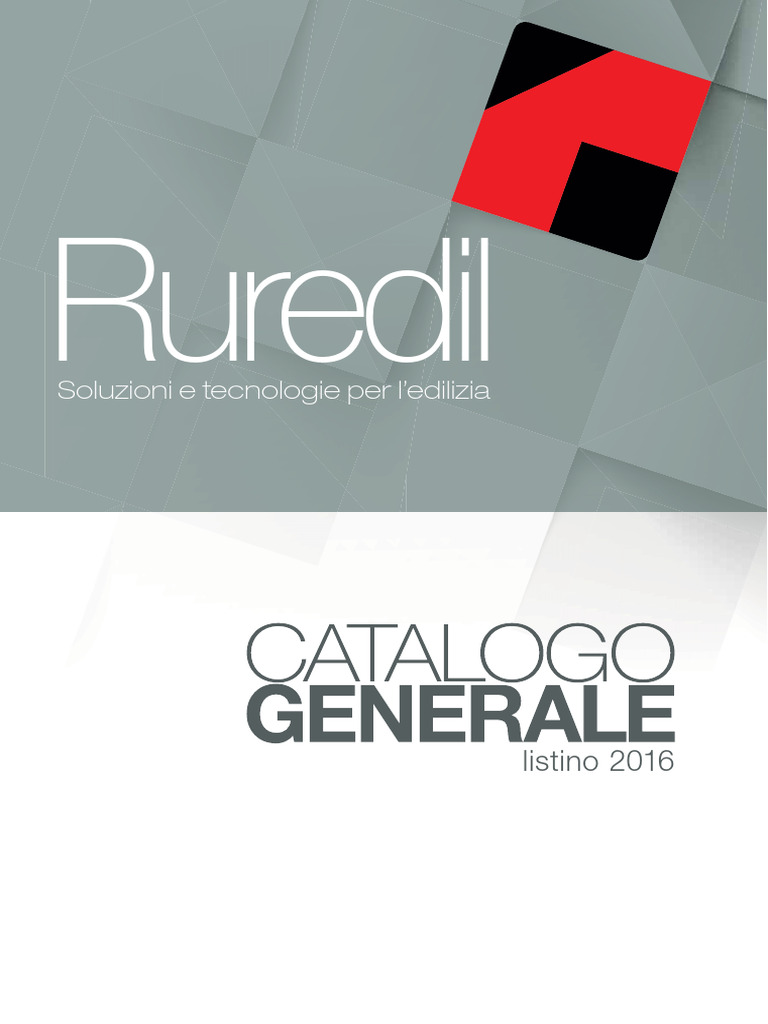 Catalogo Listino Ruredil 2016 | PDF