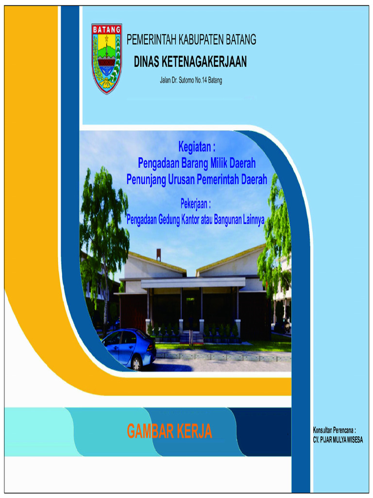 Gambar Kerja Ded Kantor BLK 2022 | PDF