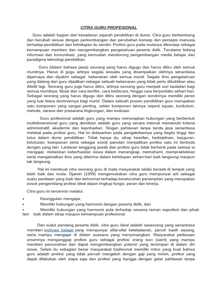 Etika Dan Profesi Guru (smt2) PGMI | PDF