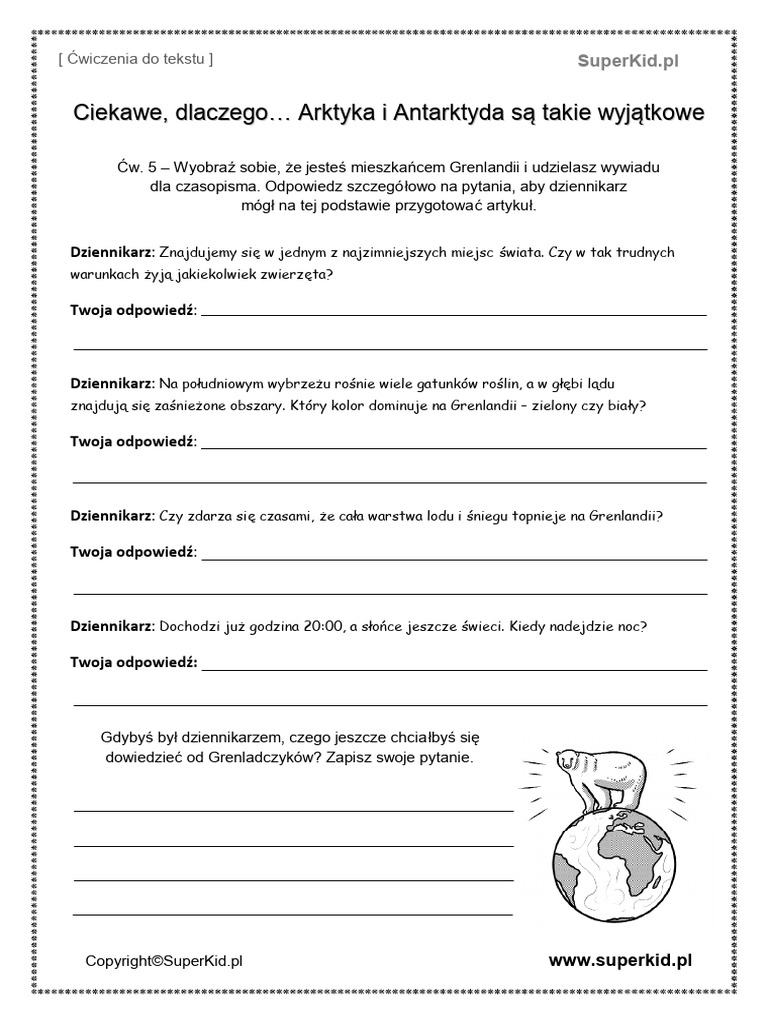 Dlaczego Arktyka I Antarktyda Sa Takie Wyjatkowe Cw5 | PDF