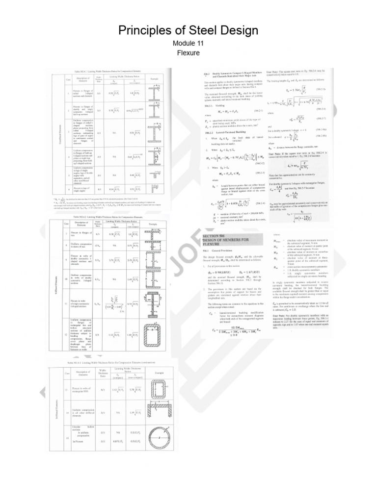Steel Design Module 11 | PDF