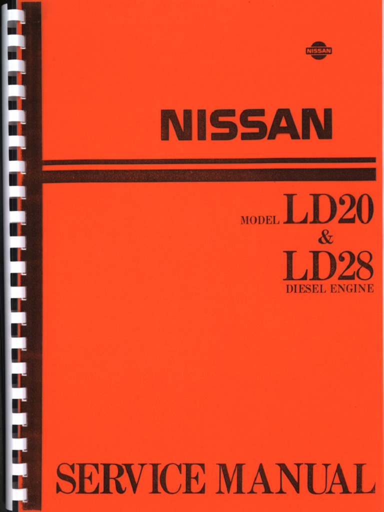 1981 Nissan ld20 ld28 Engines Service Manuals | PDF