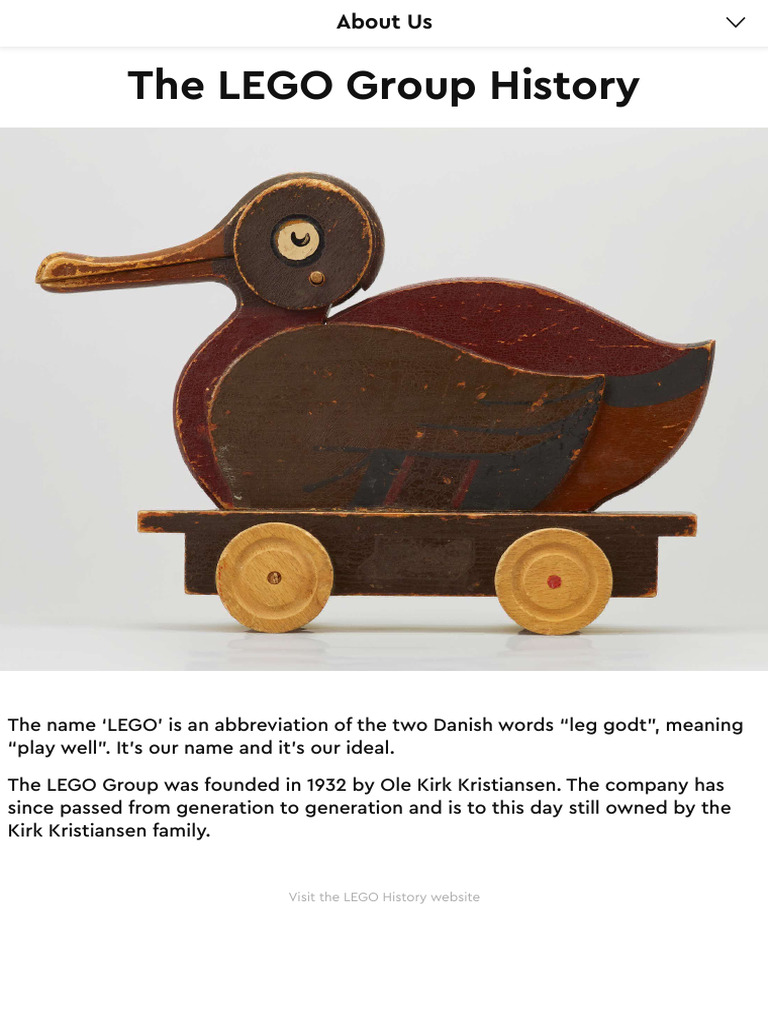 The LEGO Group History | PDF