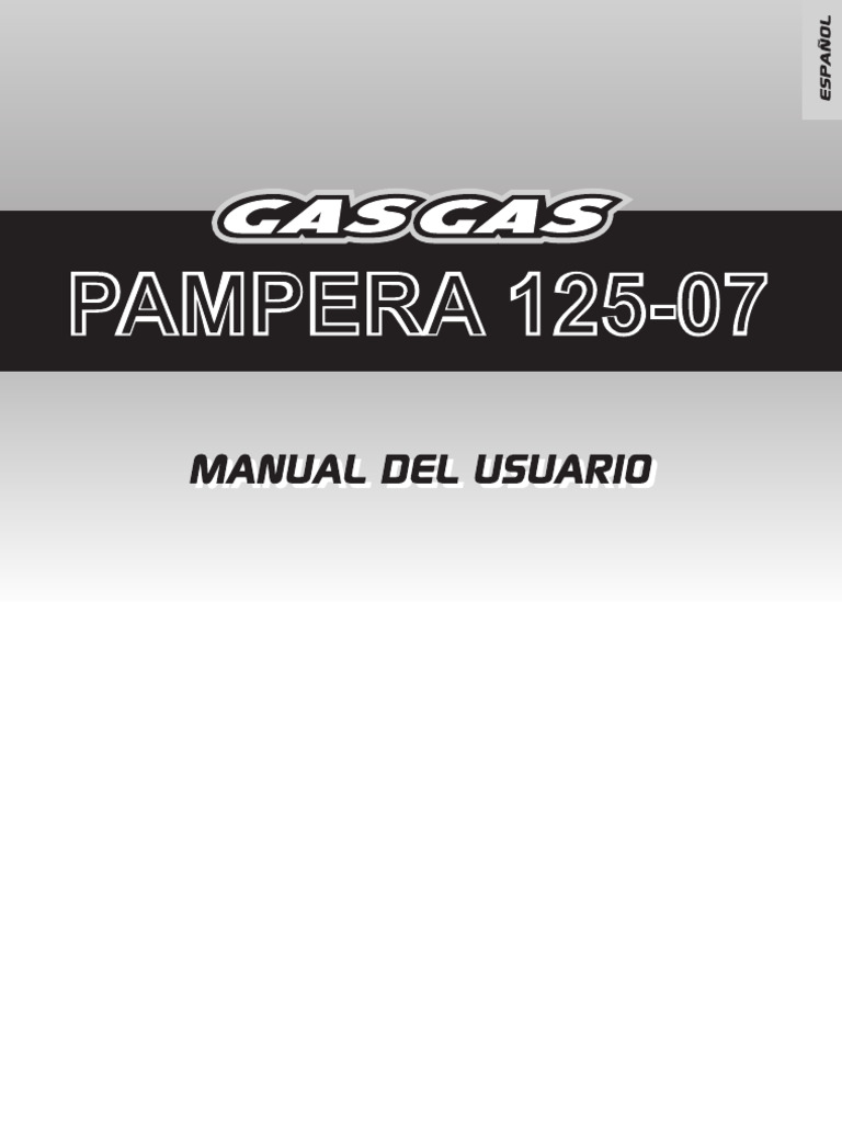 2007 Pampera125 4t Manual Usuario Es | PDF | Motocicleta | Embrague