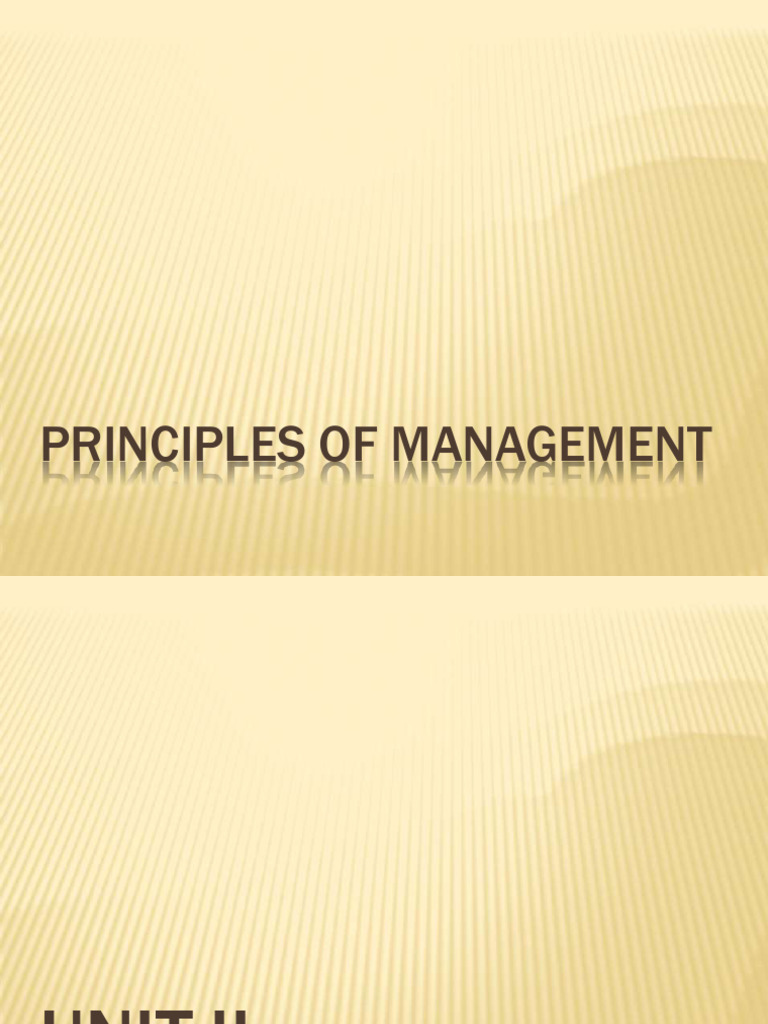 Principles of MGT Unit 2 | PDF