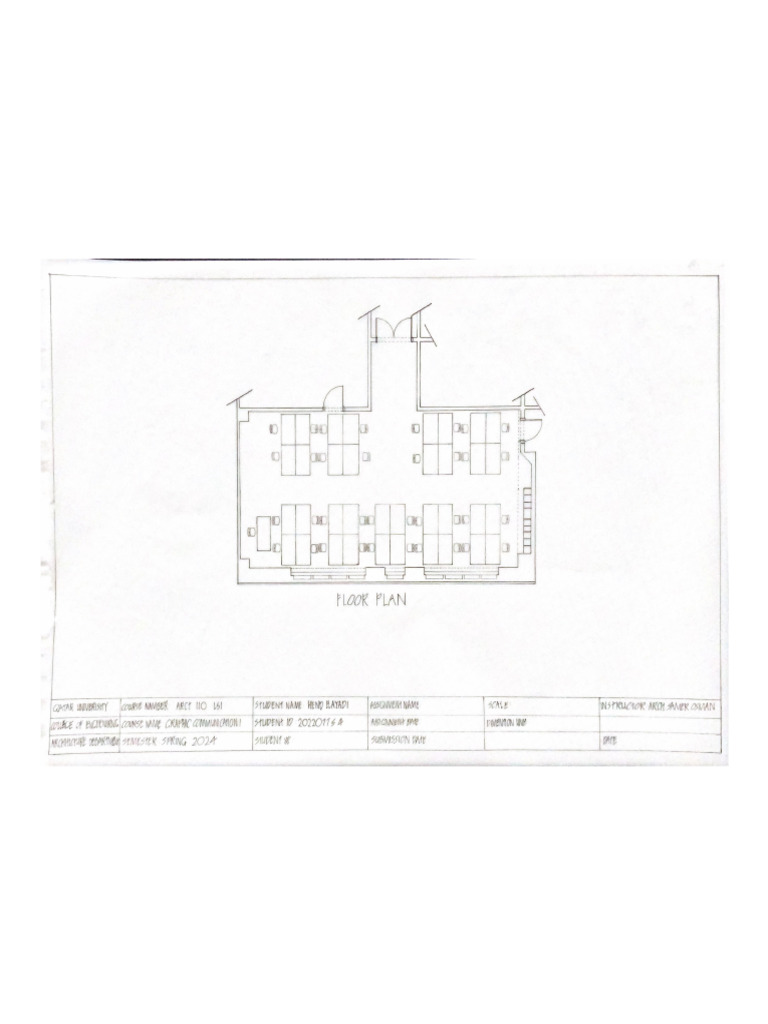 Class Room Floor Plan Inked | PDF