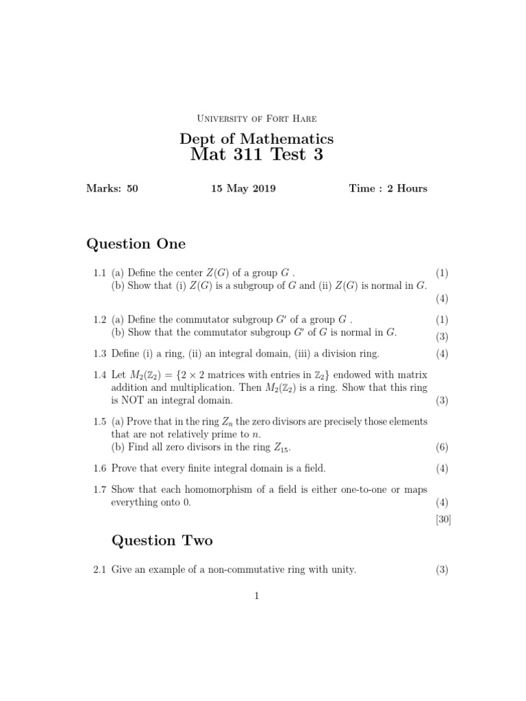 T3 Mat 3112019 | PDF