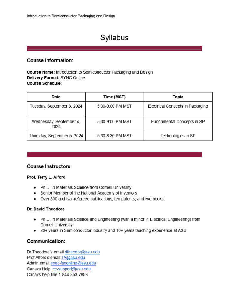 1st Micro-Badge Syllabus | PDF