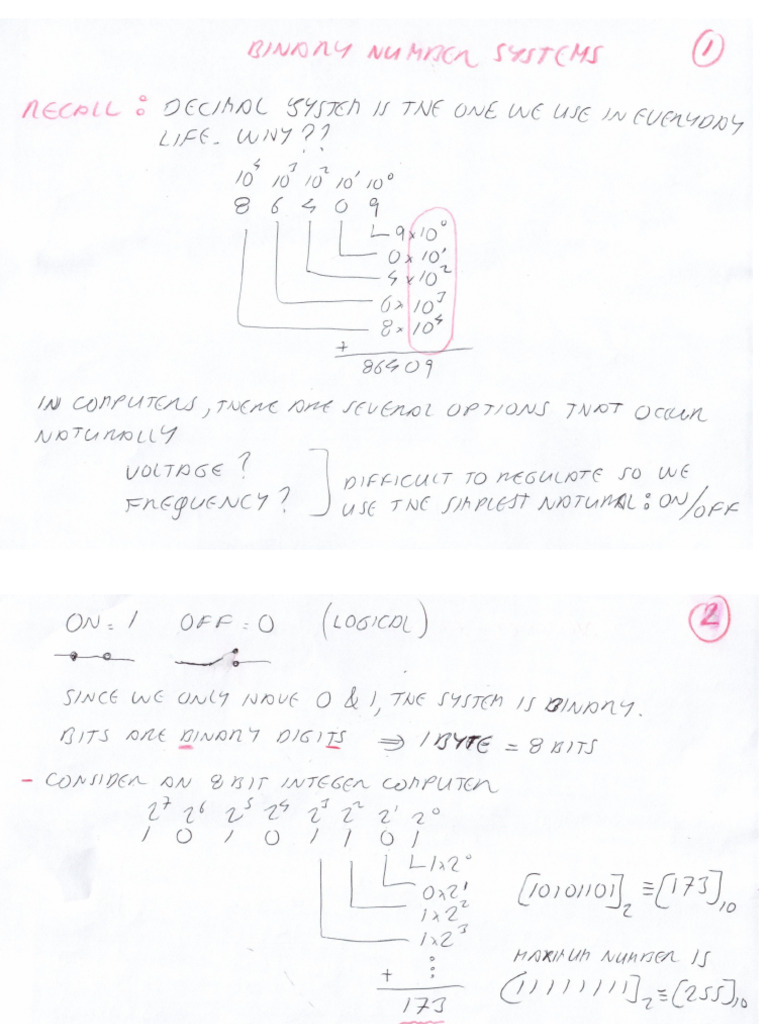 VII Binary Number Systems | PDF
